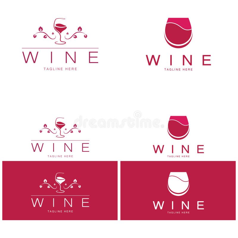 Wine Logo Design Template.vector Illustration of Icon-vector Stock ...