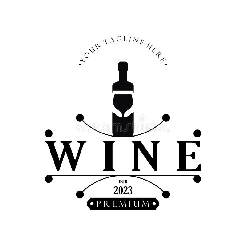 Wine Logo Design Template.vector Illustration of Icon-vector Stock ...