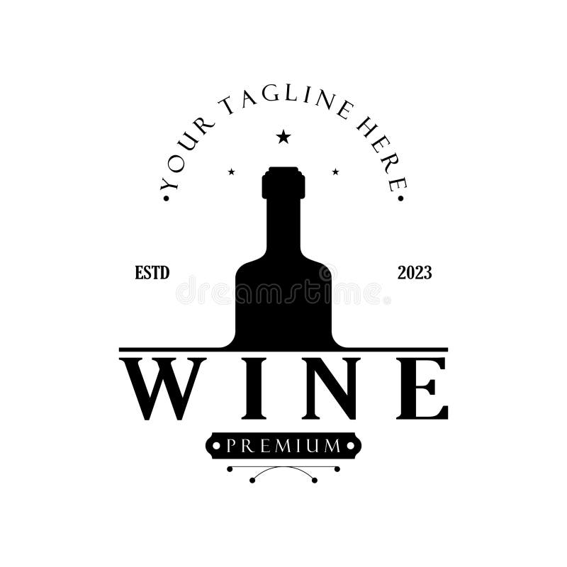 Wine Logo Design Template.vector Illustration of Icon-vector Stock Vector - Illustration of ...
