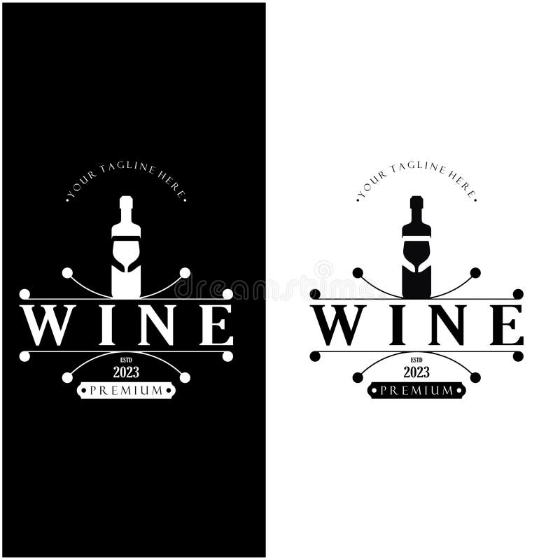 Wine Logo Design Template.vector Illustration of Icon-vector Stock ...