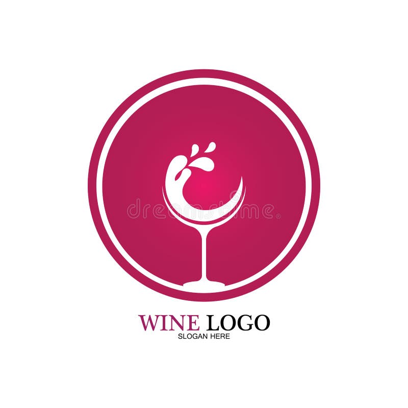 Wine Logo Design Template.vector Illustration of Icon-vector Stock ...
