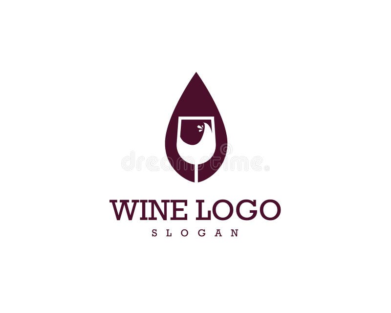 Unique Wine Logo for Brand Vector and Editable Stock Vector ...