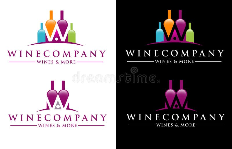 Wine Logo stock illustration. Illustration of abstract - 42063696
