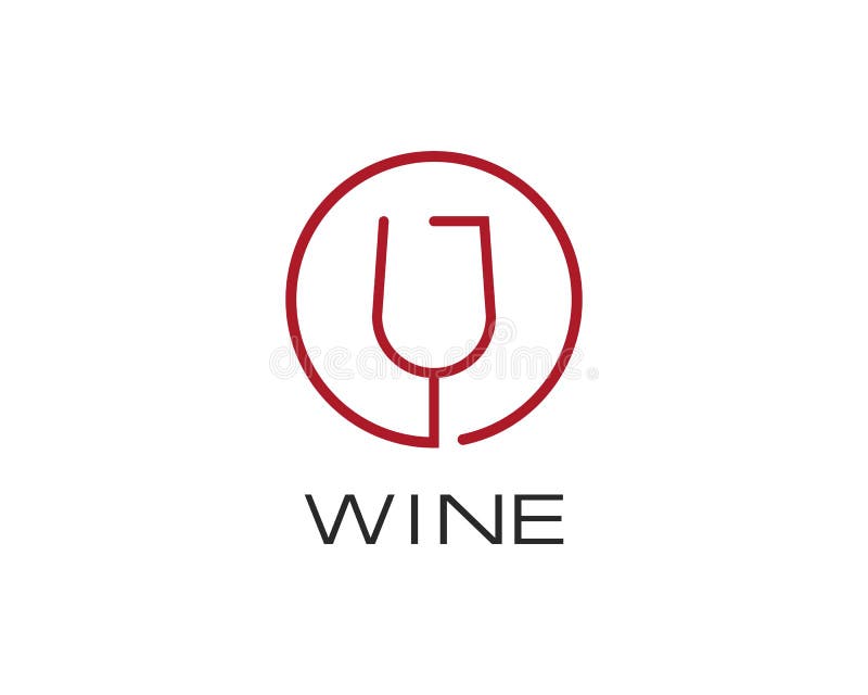 Wine Logo stock vector. Illustration of leaf, restaurant - 131965089