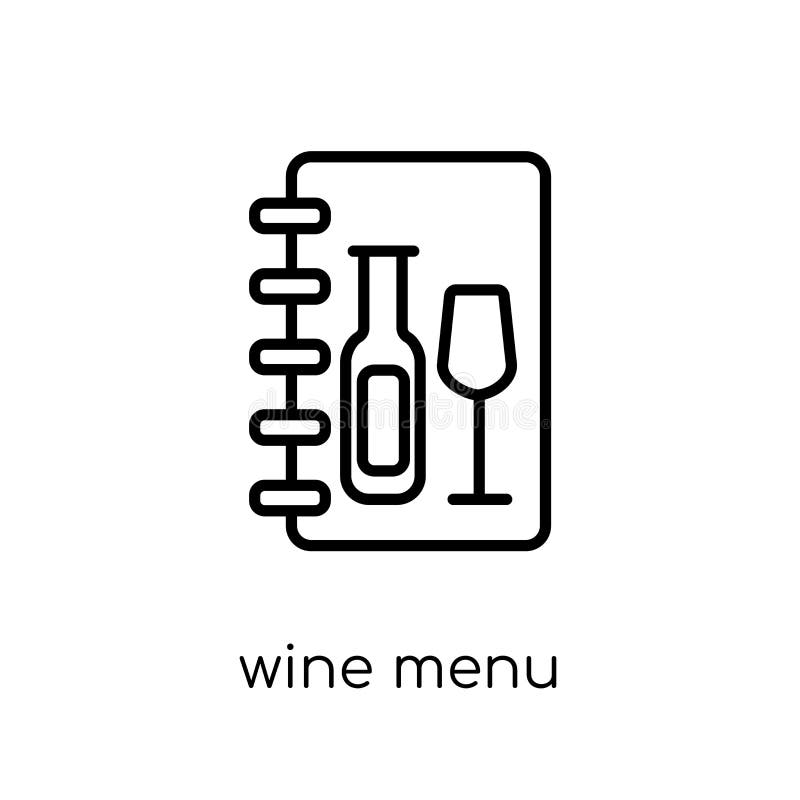 Wine Icon from Drinks Collection. Stock Vector - Illustration of ...