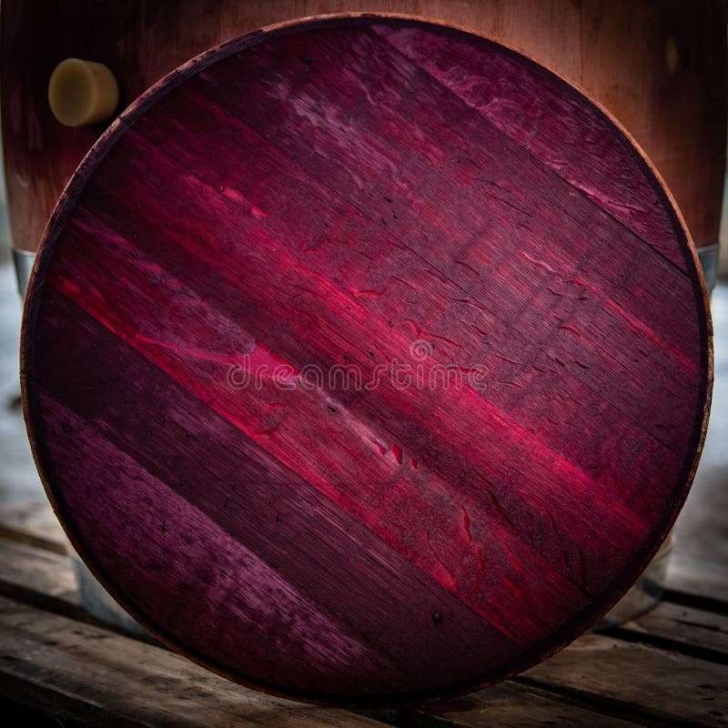 Wine Mixing during Fermentation Process in Barrel, Bordeaux Vineyard ...