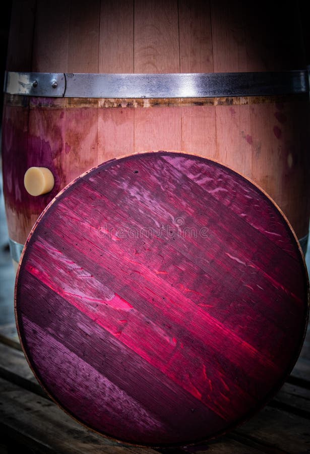 Wine Mixing during Fermentation Process in Barrel, Bordeaux Vineyard ...