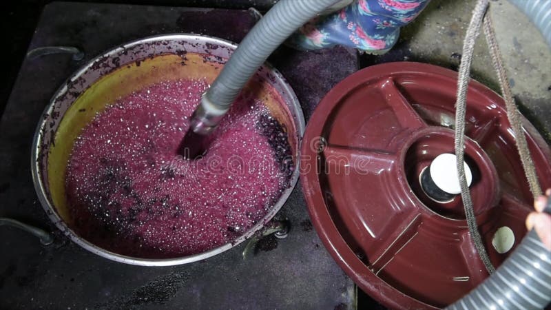 Wine Mixing during Fermentation Process Stock Video - Video of ...
