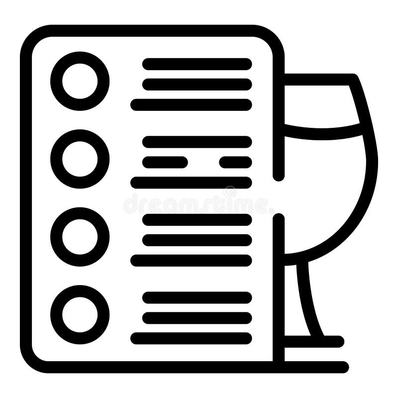 Wine Online Menu Icon Outline Vector. Cellar Barrel Stock Vector ...