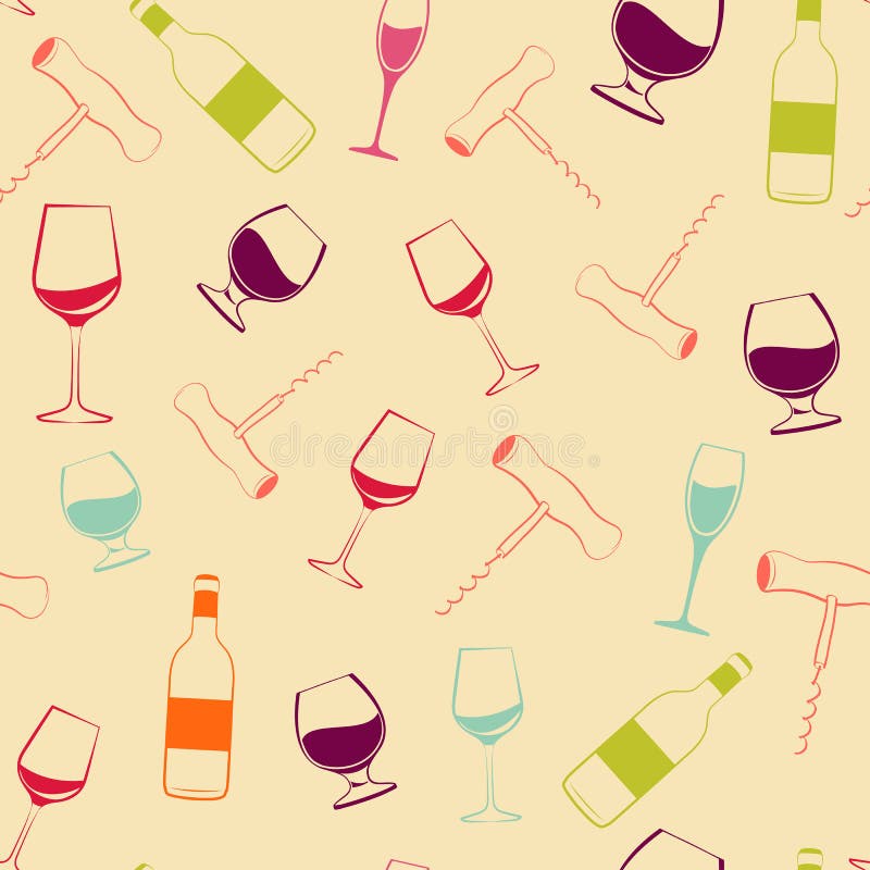 Abstract wine collection stock vector. Illustration of drink - 25575009