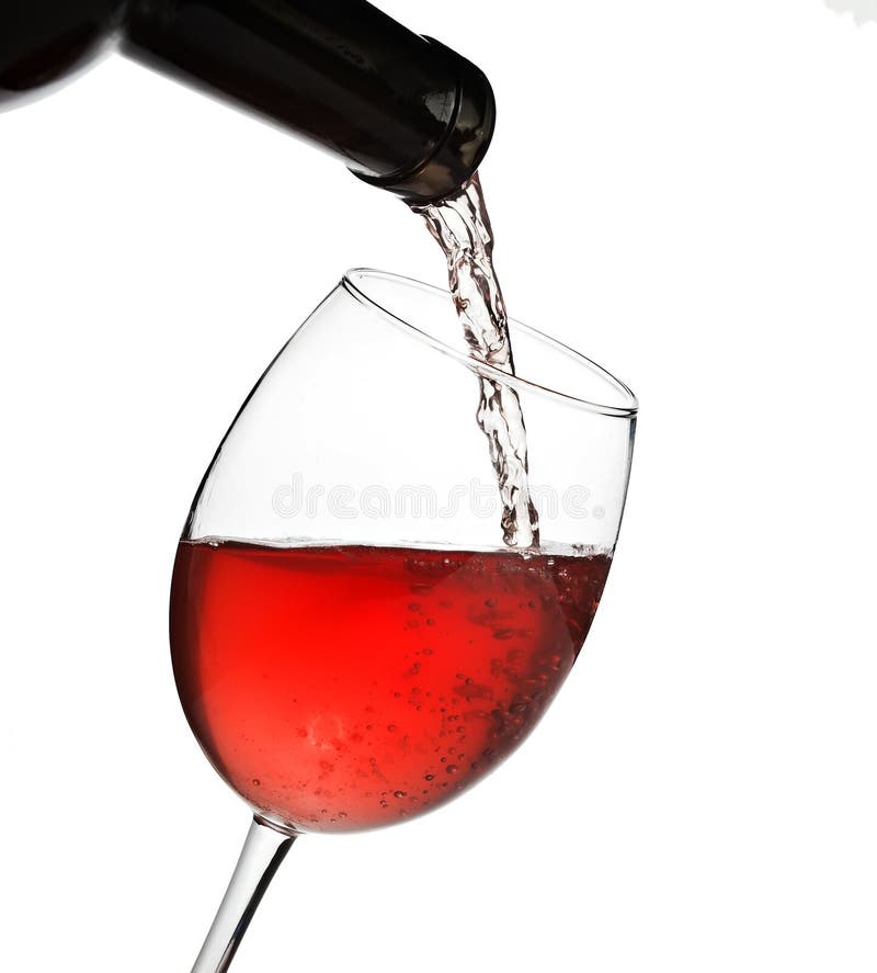 Wine is Pouring from Bottle Stock Photo - Image of celebrate, wine ...