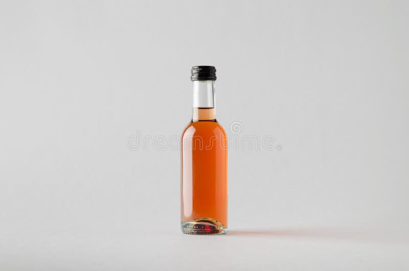 Wine Quarter Mini Bottle Mock-Up Stock Image - Image of rosacopy ...