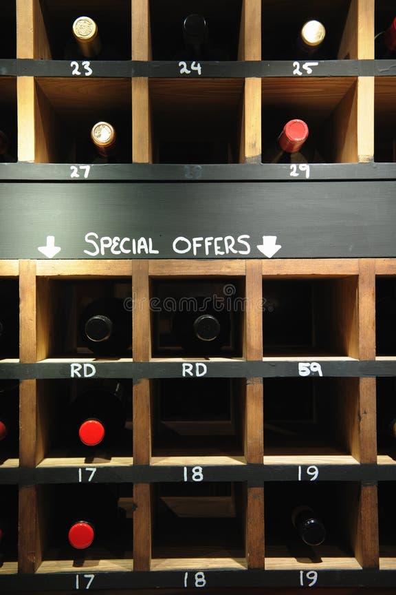 Wine rack stock photo. Image of numbers, sign, special - 8425686