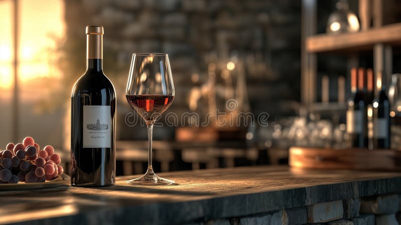 A Wine Rack Filled with Rows of Elegantly Labeled Bottles, the Deep ...