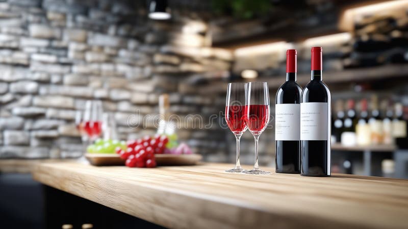 A Wine Rack Filled with Rows of Elegantly Labeled Bottles, the Deep ...