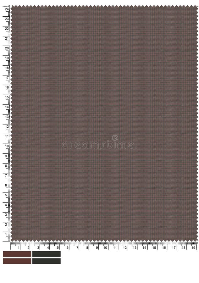 Wine Red and White Toned Twill Textured Fabric Sample with Measurement ...