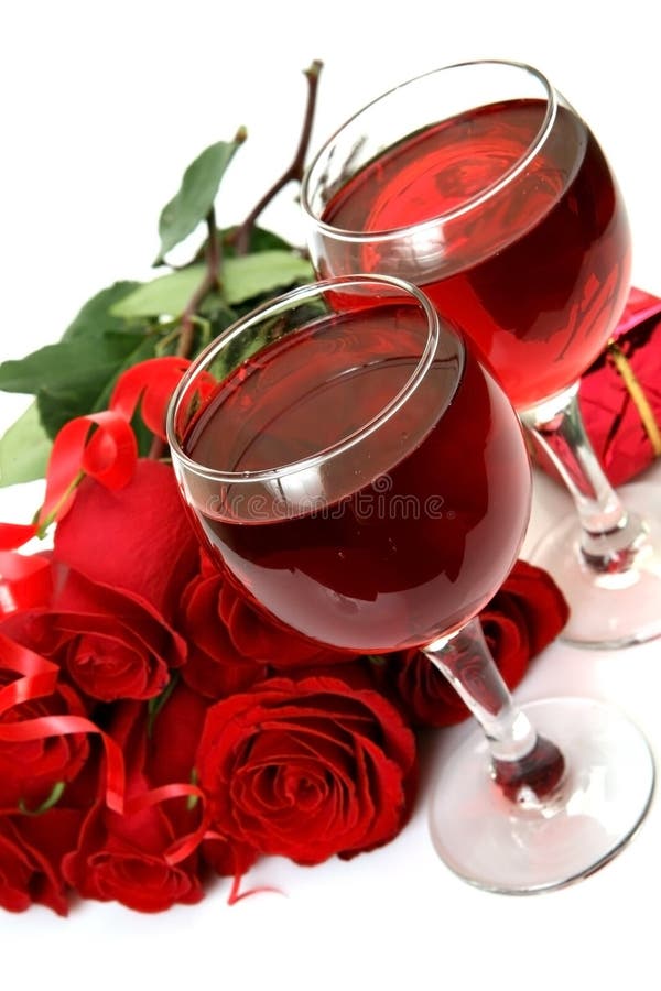 Wine and roses stock image. Image of aroma, taste, decorative - 23880633
