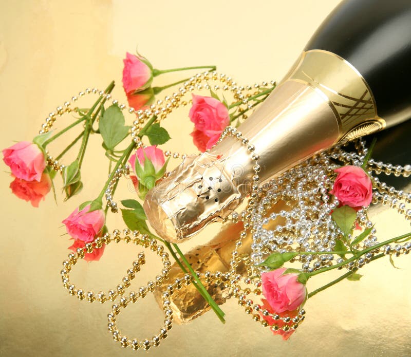 Wine and roses stock image. Image of alcohol, holiday - 25412101