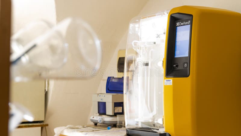 Wine S Laboratory with Traditional and Modern Apparatus Stock Image ...