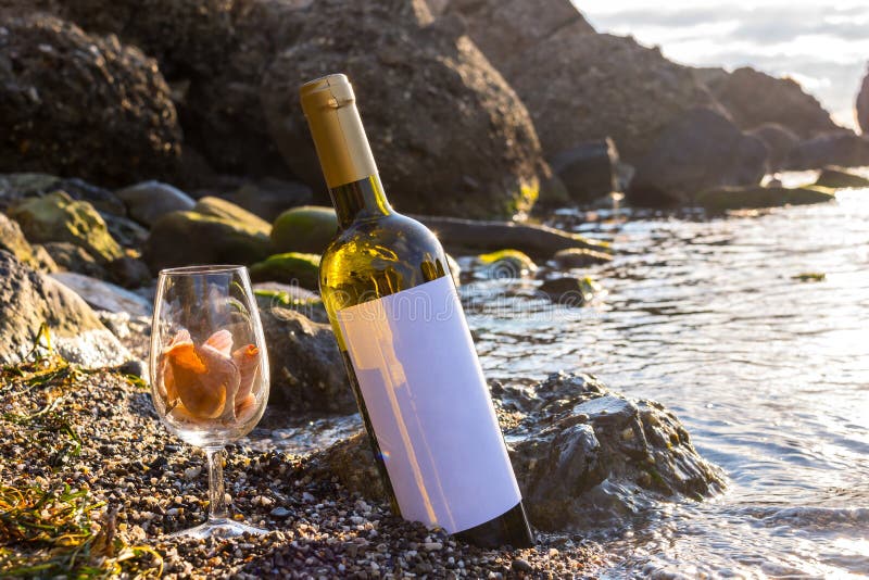 Wine by the Sea stock photo. Image of nature, travel - 182900584