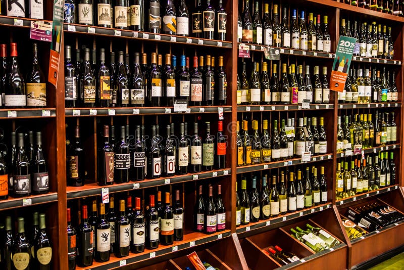 Wine Selection editorial stock image. Image of bottles - 29547314