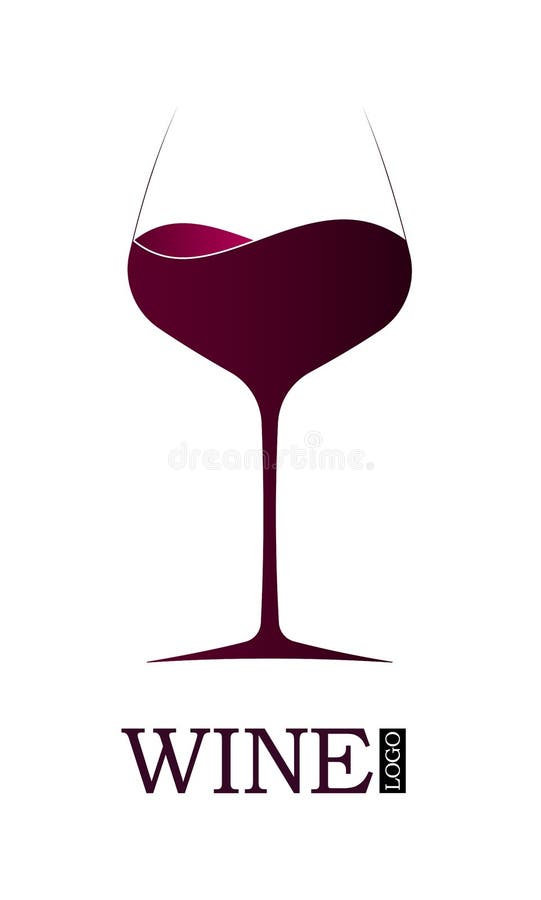 Wine Shop or Wine Menu. Logo or Emblem with a Wine Glass and Wine ...