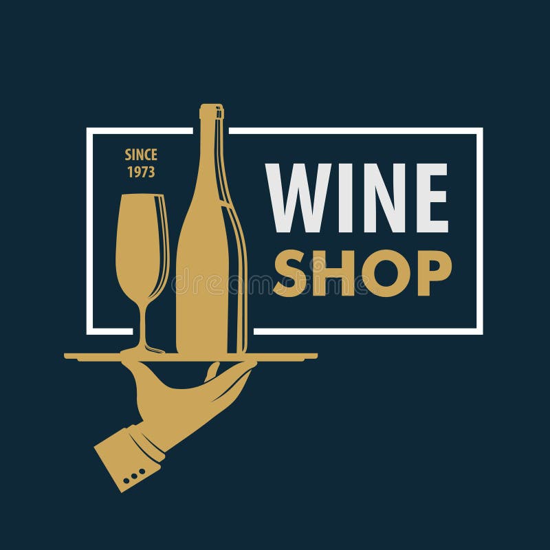 Wine Shop Poster, Banner Template. Vintage Vector Stock Vector ...