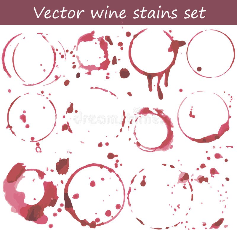 Wine stains. stock illustration. Illustration of point - 56981772