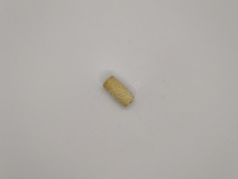 Wine Stopper. One Wine Cork on a White Background Top View Stock Image ...