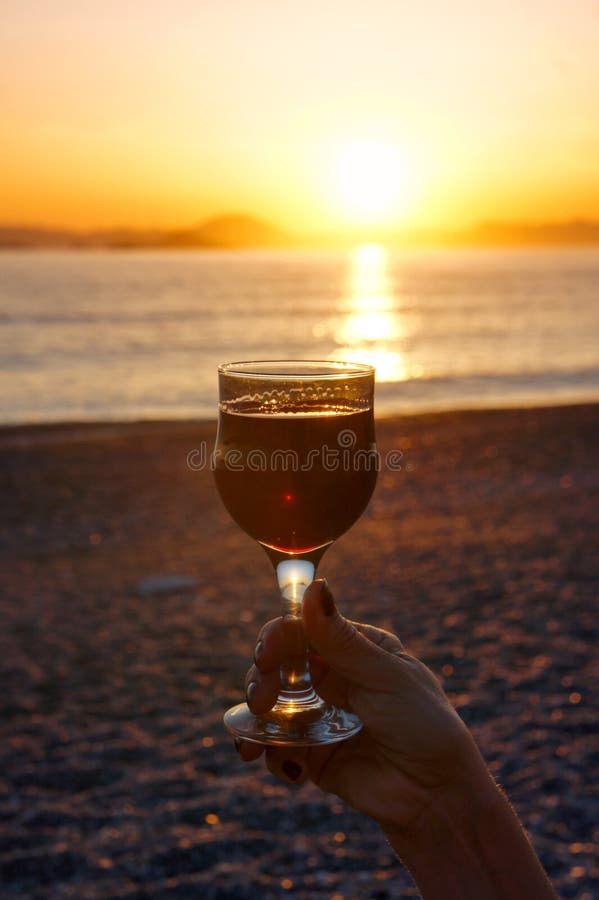 Wine and Sunset stock image. Image of turkey, sunset - 58259065