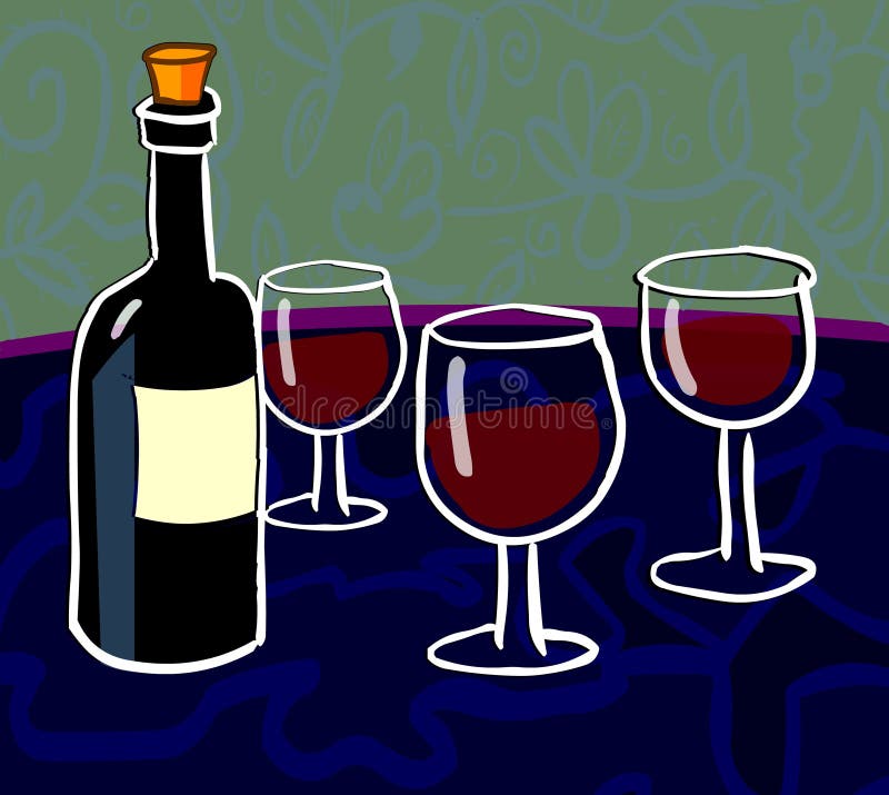 Wine tasting stock illustration. Illustration of ageing - 1422744