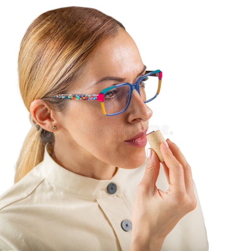 Woman Sniffing Wine Cork Stock Photos - Free & Royalty-Free Stock ...