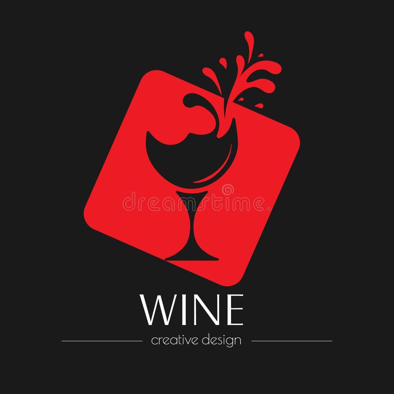 Wine. Template for a Logo, Label, Emblem or Sticker Stock Vector ...