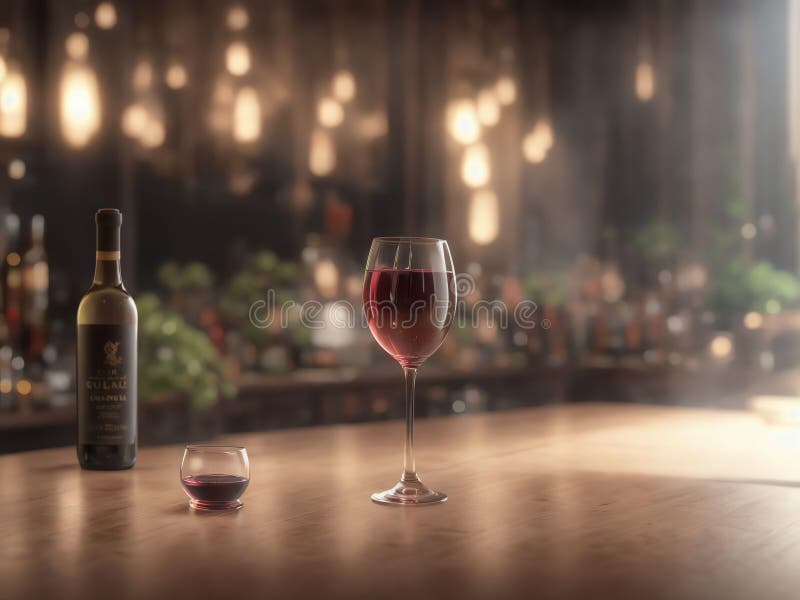 Wine Testing Concept on Dark Background .AI Generated Stock ...