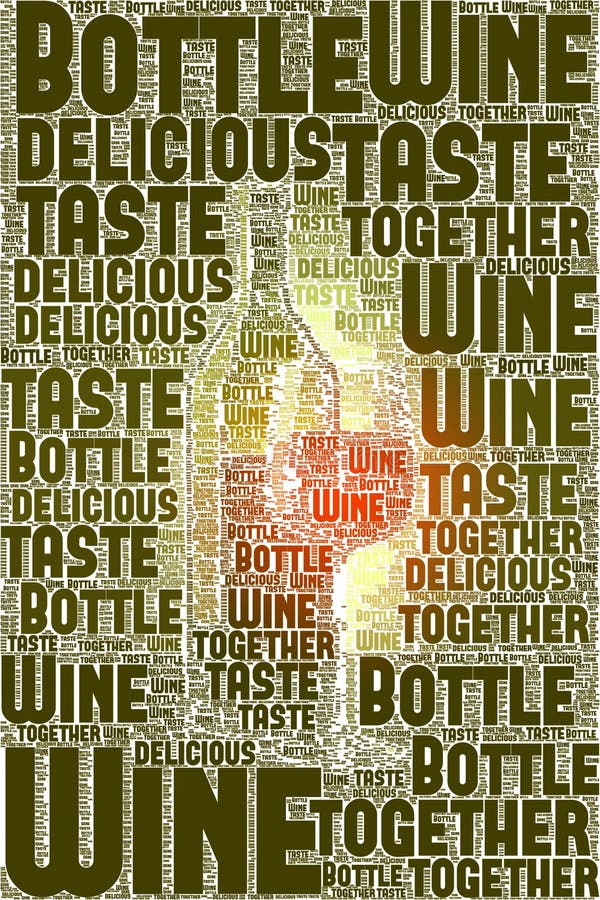 Wine text cloud stock illustration. Illustration of party - 34322577