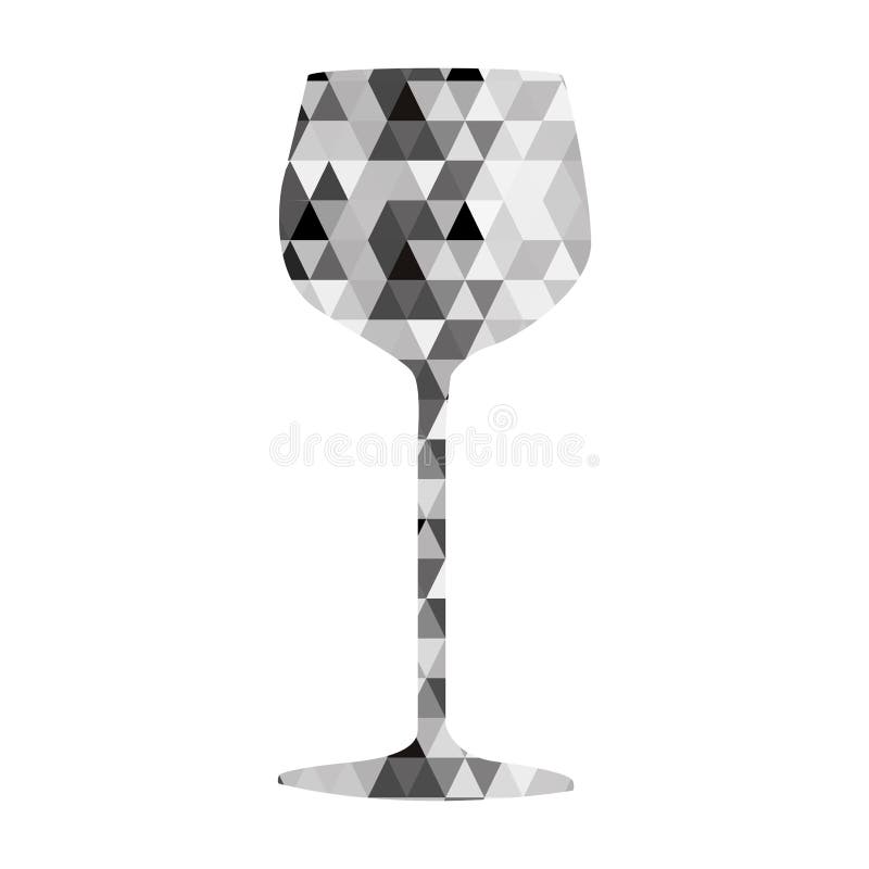 Wine Triangle Mosaic Icon Image Stock Vector - Illustration of glass ...