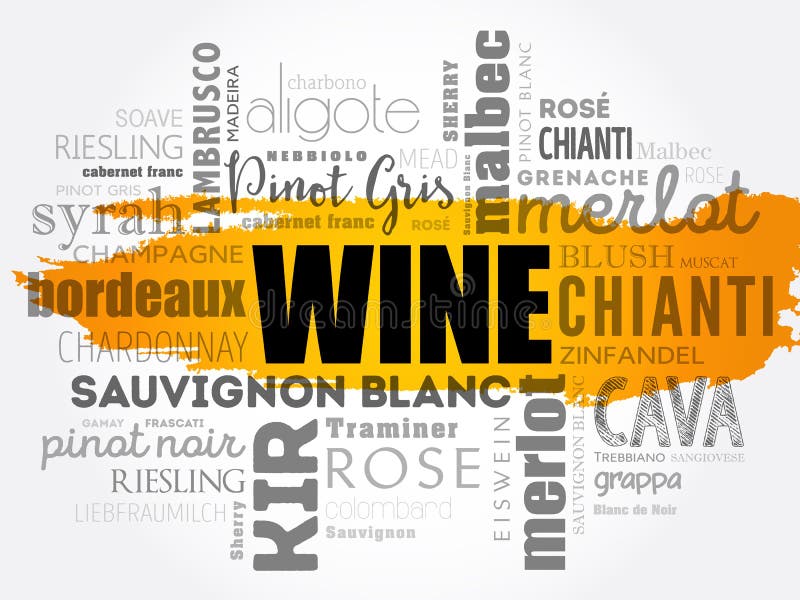 Types Wine Word Cloud Stock Illustrations – 20 Types Wine Word Cloud ...