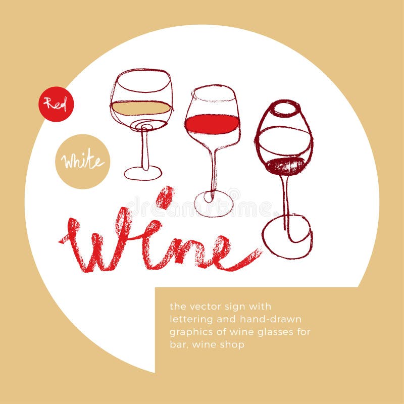 Wine Tasting Course Banner and Wine Tasting Event Icon. Symbol of Bio ...