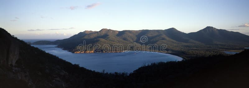 Wineglass bay tasmania stock image. Image of lookout, wineglass - 5580533