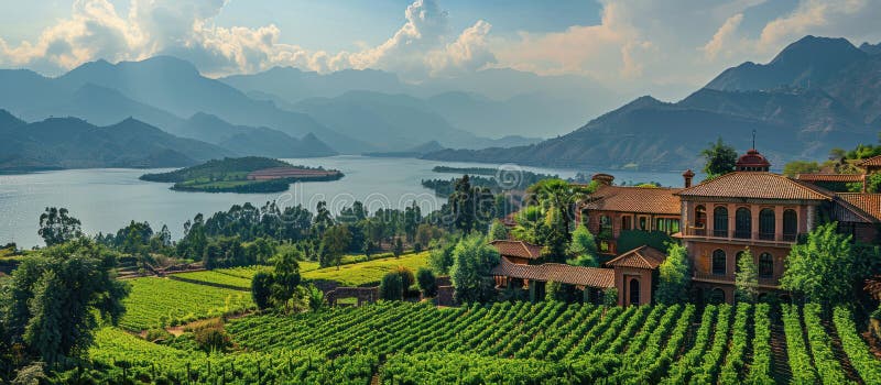 Wineries in india stock photo. Image of vineyard, garden - 309352344