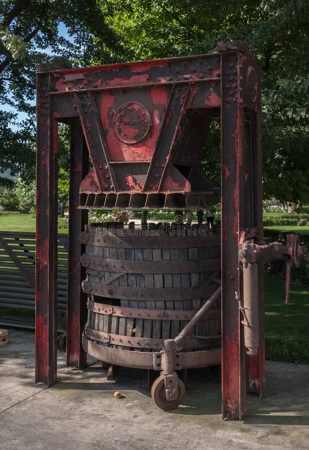 Winery Machine editorial image. Image of steel, traditional - 30648530