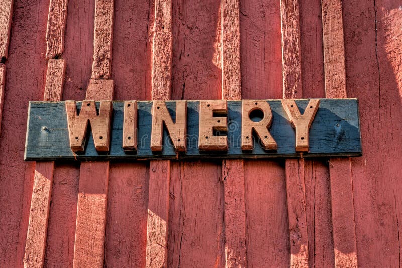 Winery Sign stock photo. Image of taste, european, vineyard - 9598884