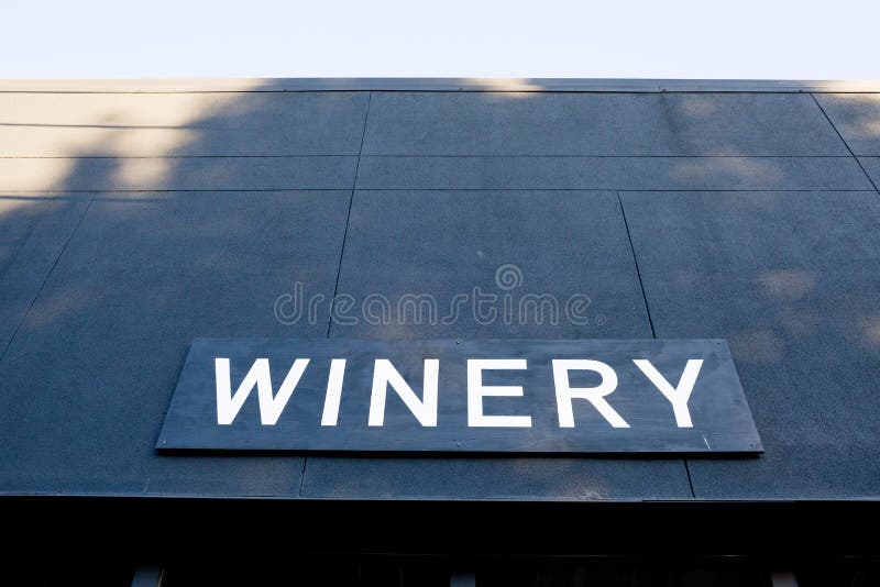 Winery sign stock photo. Image of wine, simple, solar - 32408038