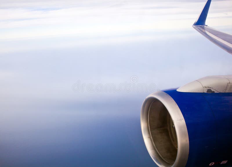 Wing of aircraft stock image. Image of power, clouds - 18078833