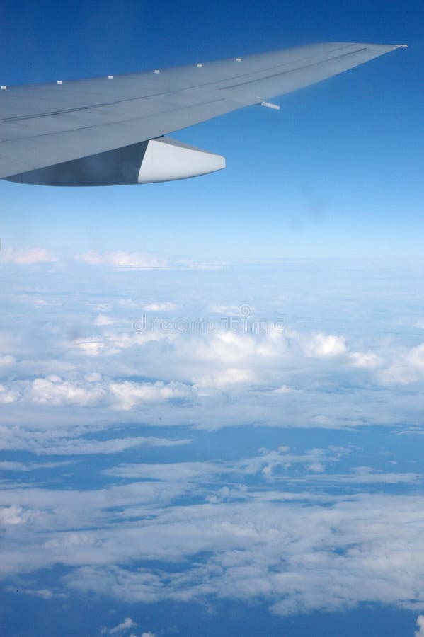 Wing of aircraft in flight stock photo. Image of aerial - 3777094