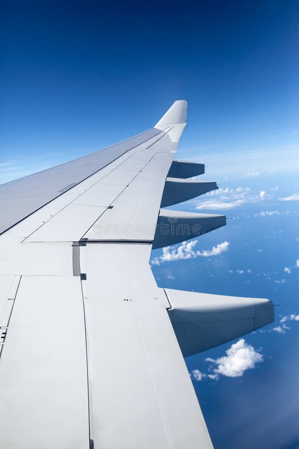 Wing of an airplane stock photo. Image of fuselage, wing - 44828876