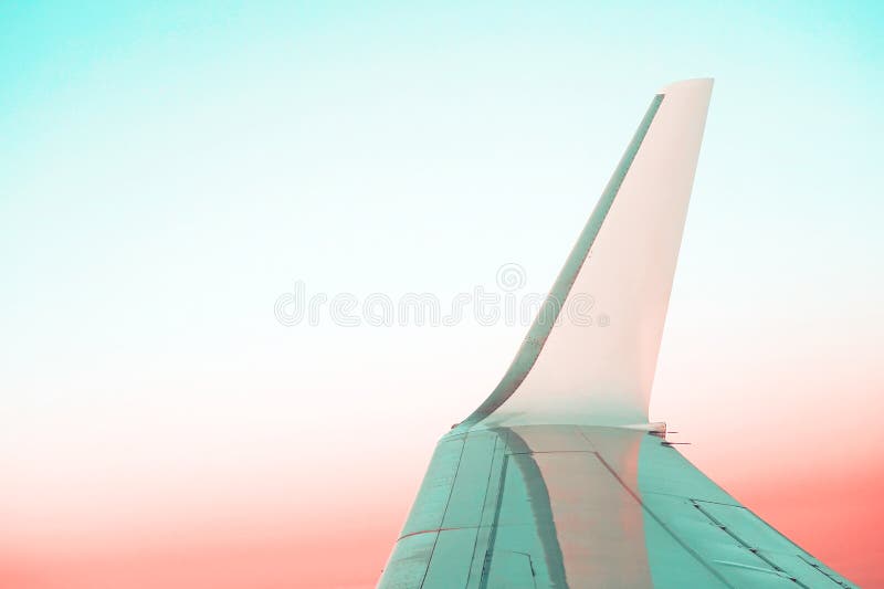Wing of an Airplane in the Sky Stock Image - Image of earth, bright ...