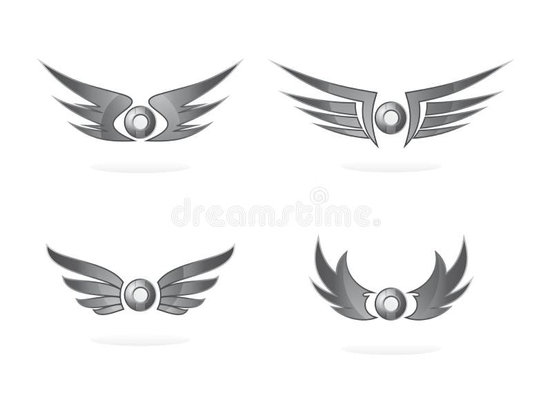 Wing art stock vector. Illustration of collection, error - 41037799