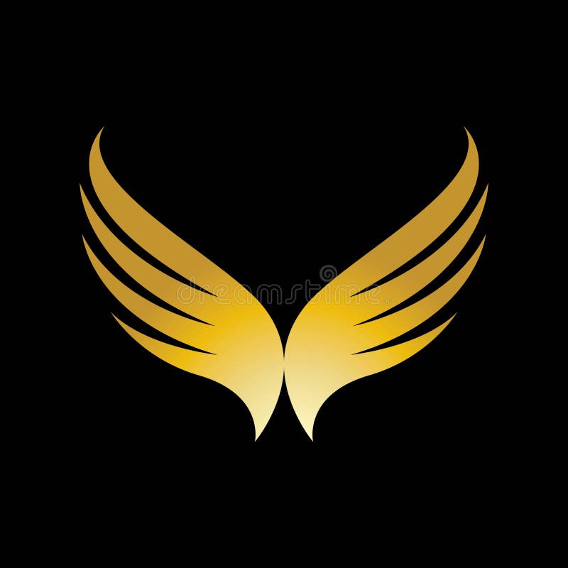 Wing Bird Gold Falcon Logo Vector Stock Vector - Illustration of ...