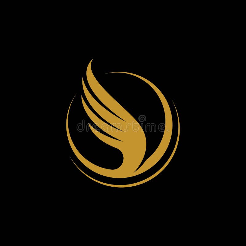 Wing Bird Gold Falcon Logo Vector Stock Vector - Illustration of ...